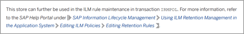 A quick guide to configuring SAP ILM store for HANA database